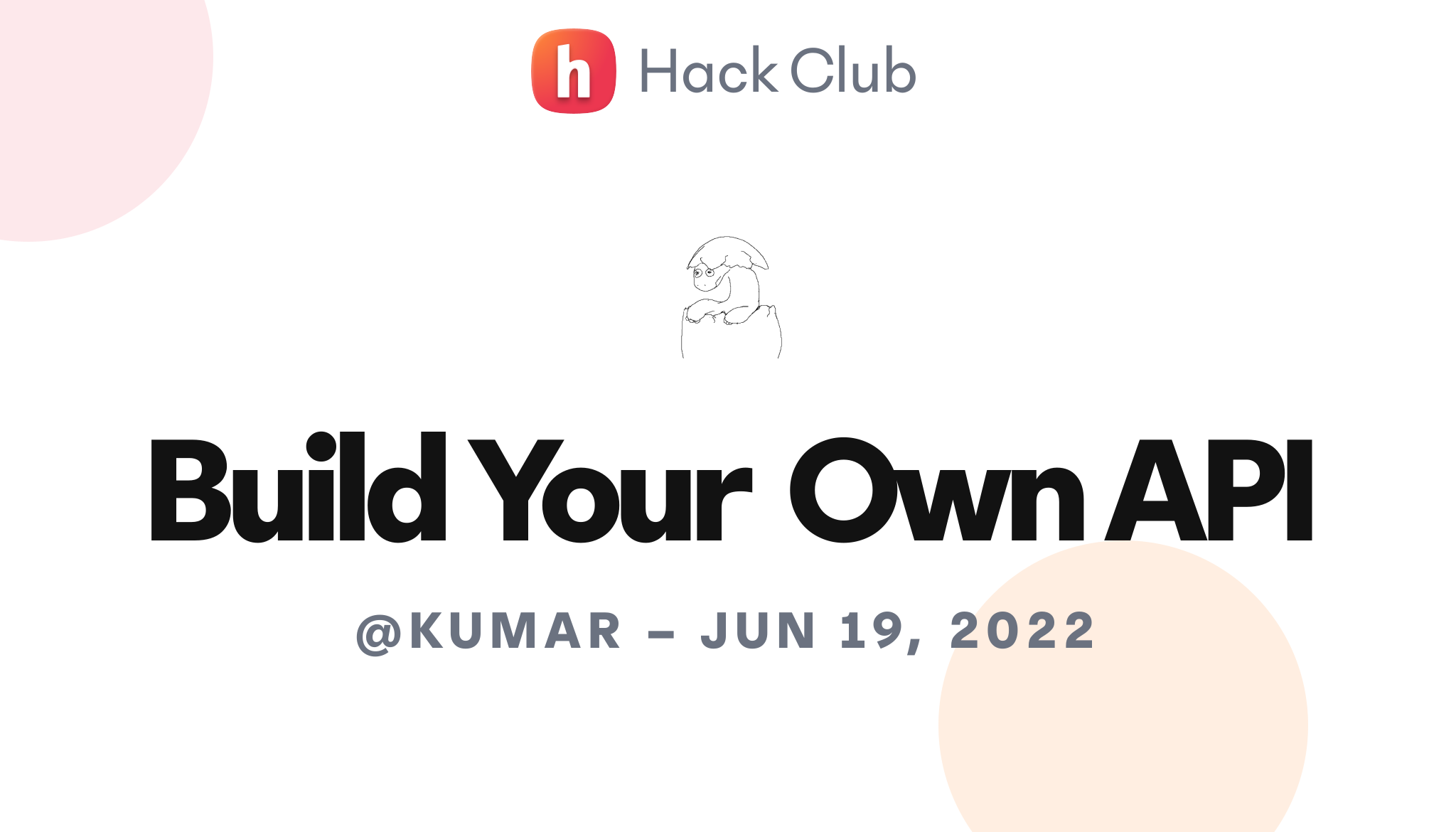 Build Your Own API – Hack Club Events