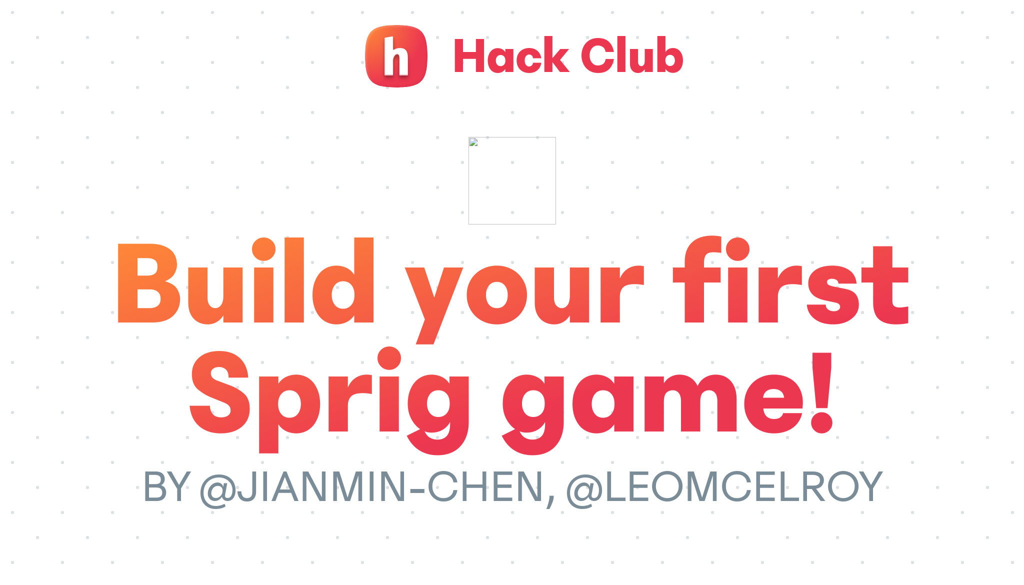 Build your first Sprig game! – Hack Club
