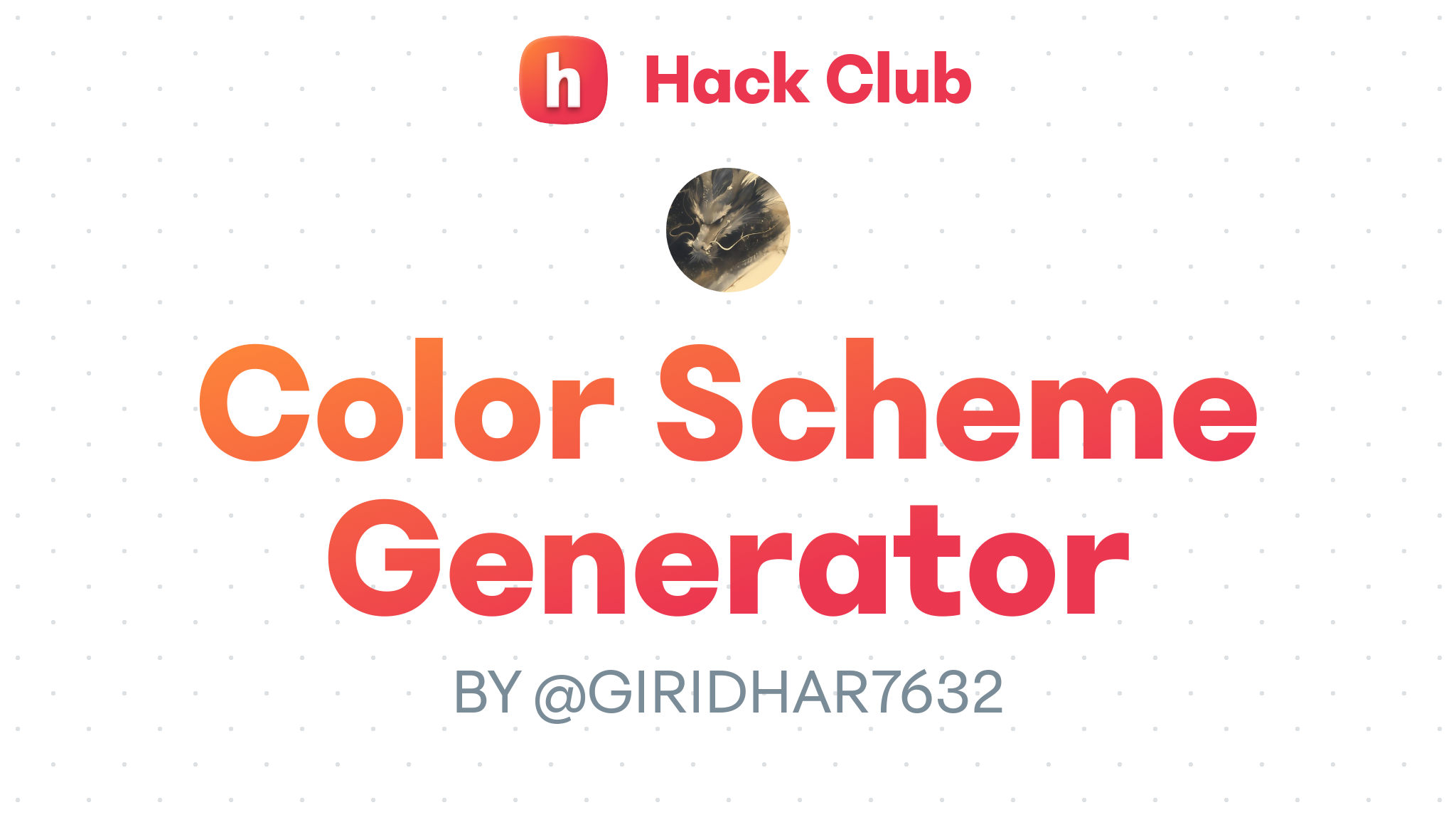 Color Scheme Generator – Hack Club