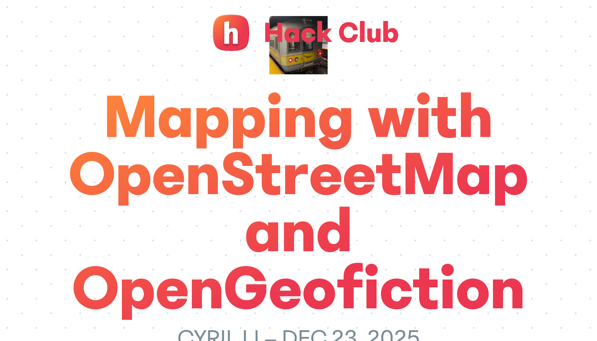 Mapping with OpenStreetMap and OpenGeofiction – Hack Club Events