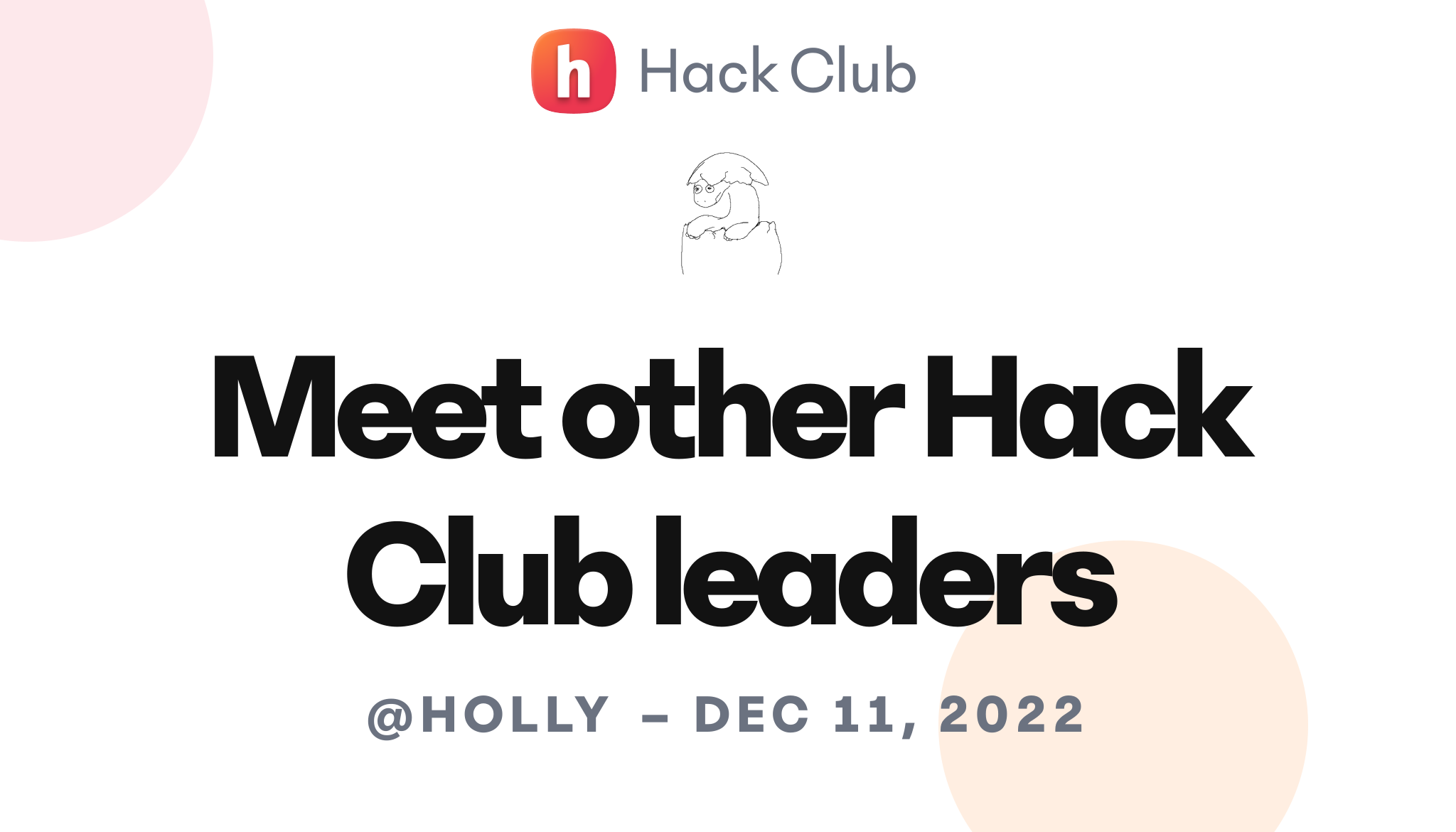 Meet other Hack Club leaders – Hack Club Events