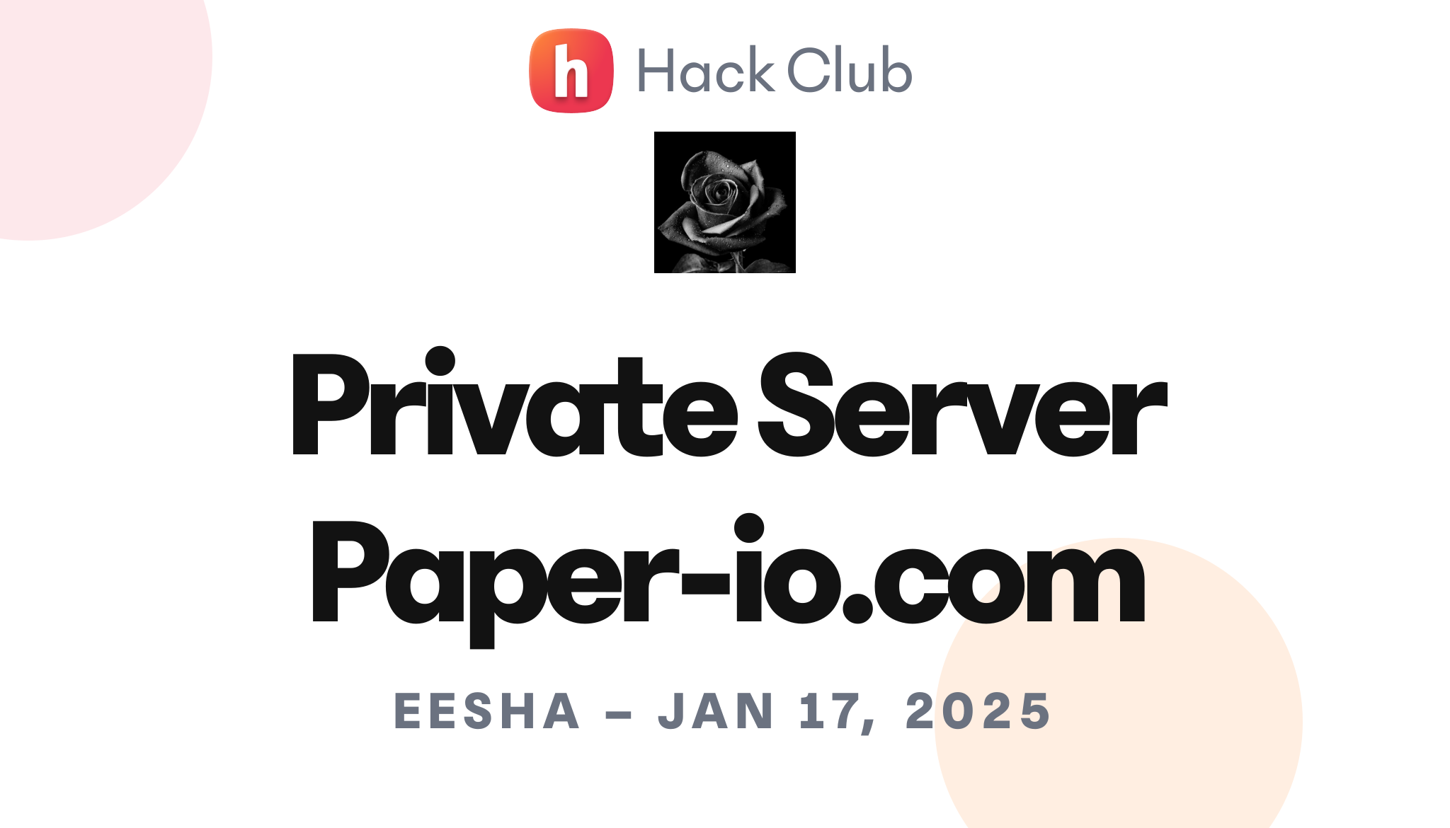 Private Server Paper-io.com – Hack Club Events