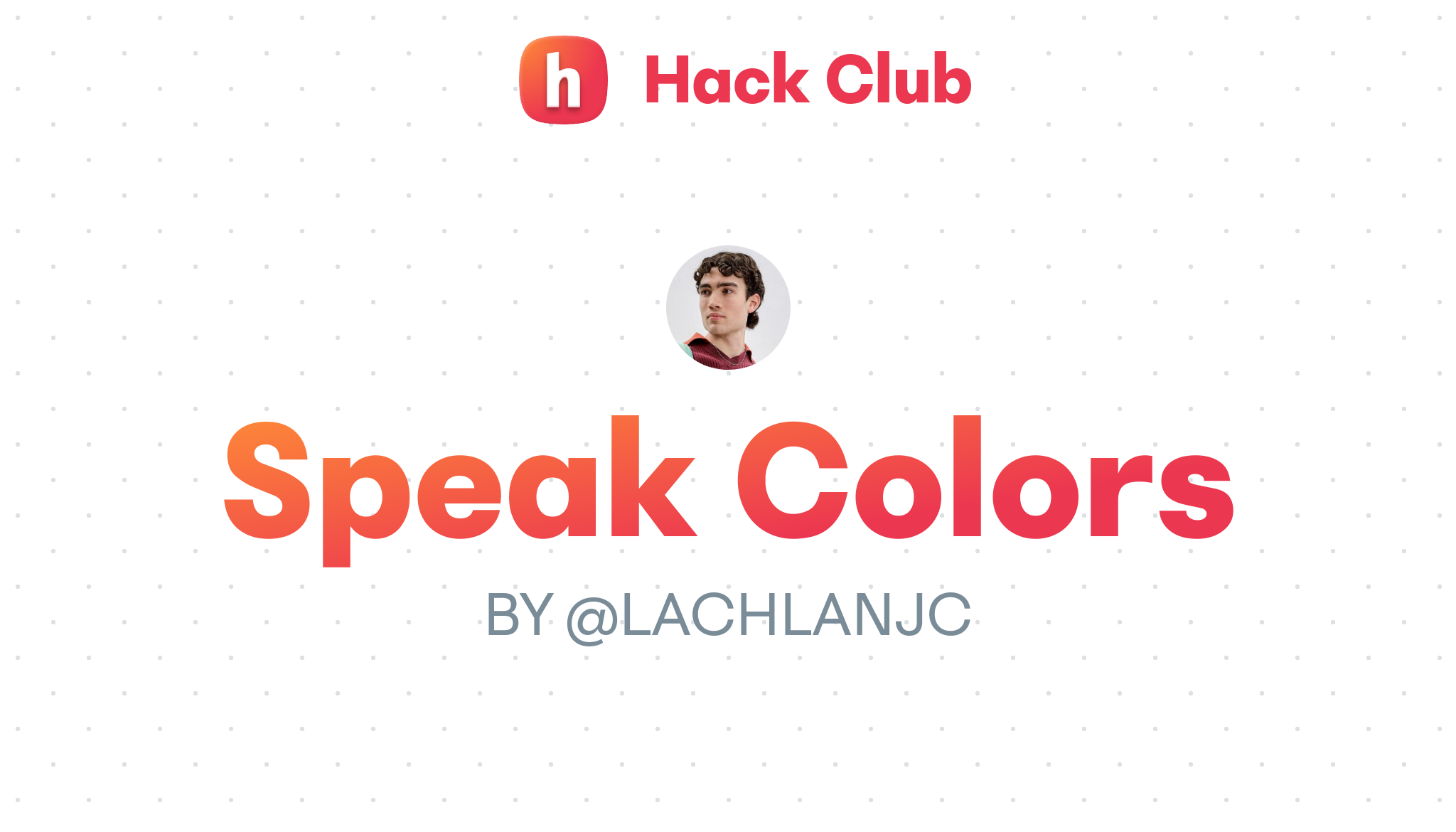 Speak Colors – Hack Club